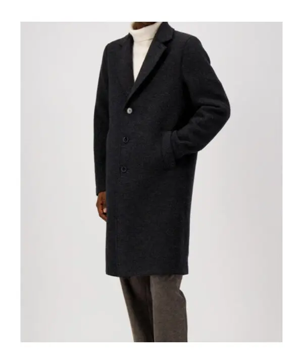 Harris Wharf London Single-breasted Wool Coat - Anthracite