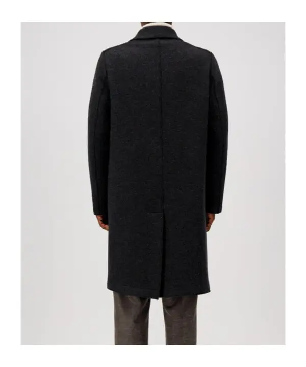 Harris Wharf London Single-breasted Wool Coat - Anthracite