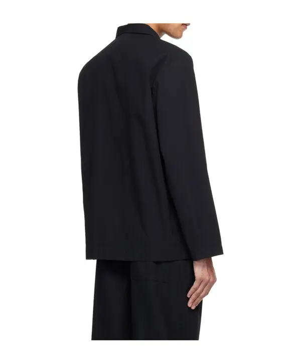 TEKLA Collared Pajama Shirt - All-black