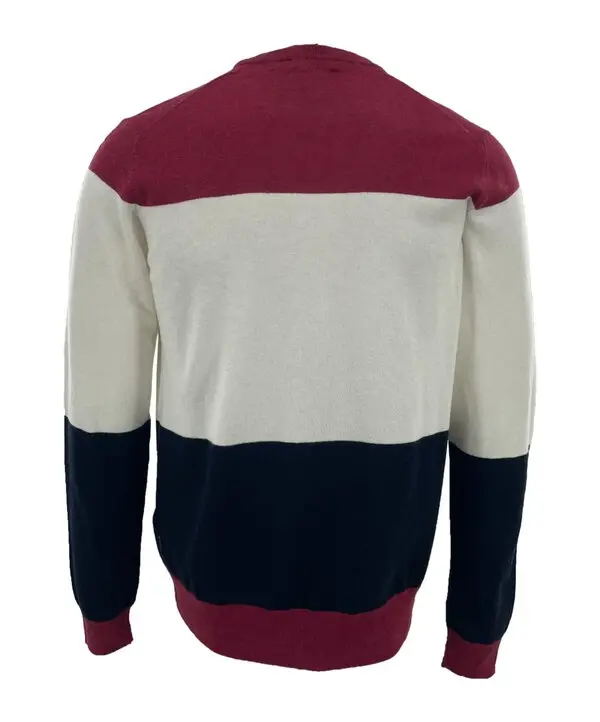 Emporio Armani Color Block Crew Neck Sweater