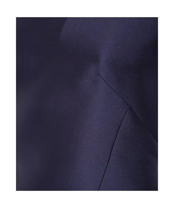Alberta Ferretti Satin Open Back Mini Dress