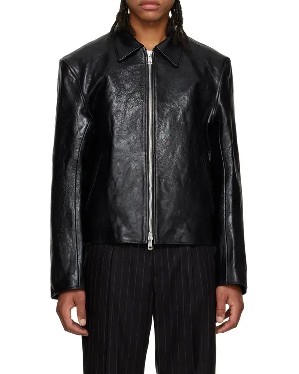 Our Legacy Leather Zipped Jacket