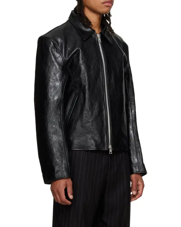 Our Legacy Leather Zipped Jacket