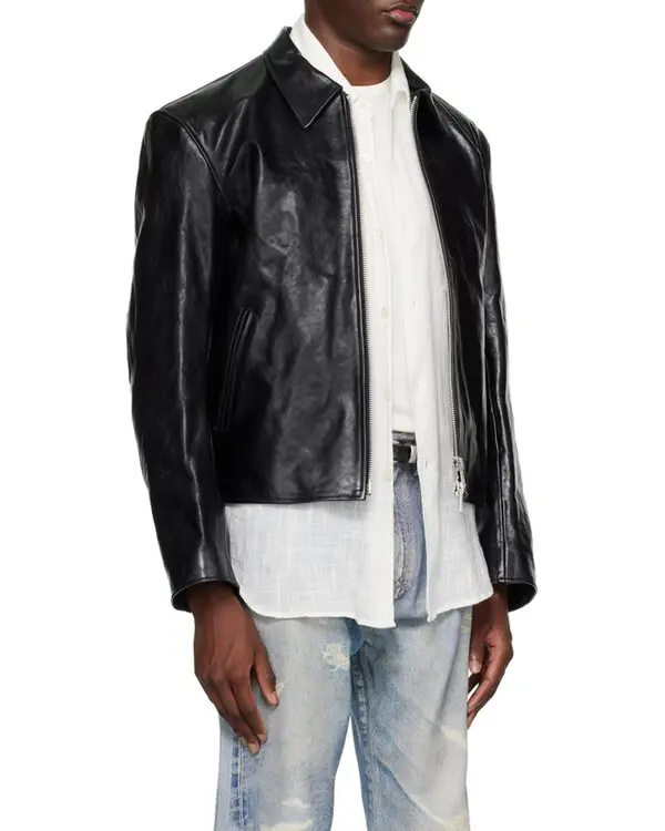 Our Legacy Leather Zipped Jacket