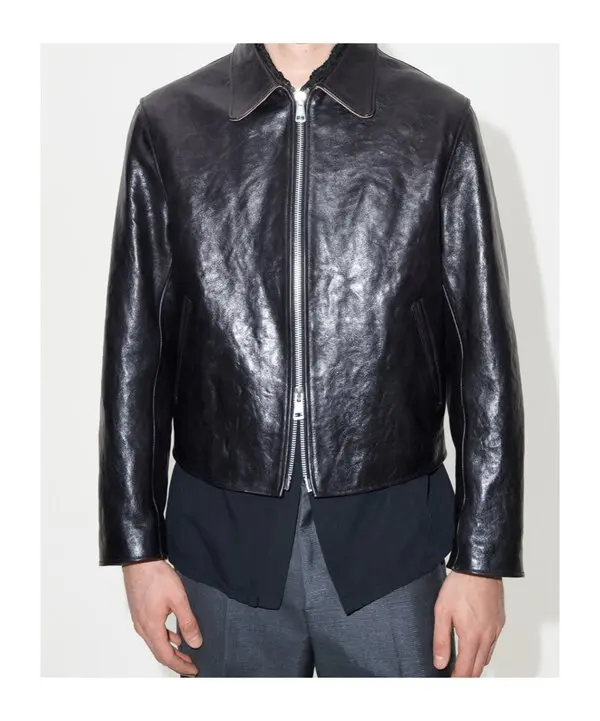 Our Legacy Leather Zipped Jacket