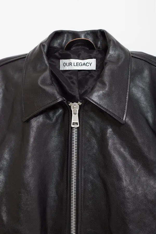 Our Legacy Leather Zipped Jacket