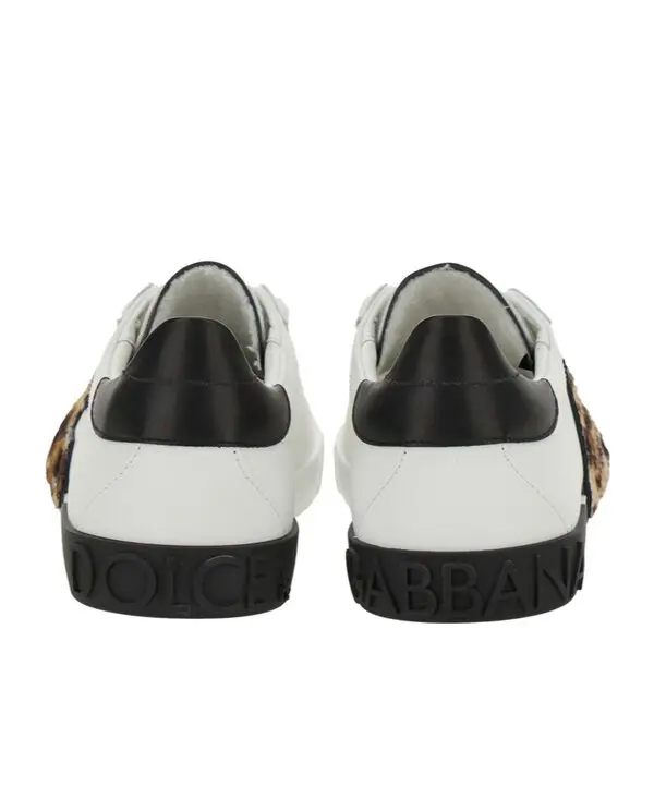 Dolce & Gabbana Dg Logo Patch Low Top Sneakers - White