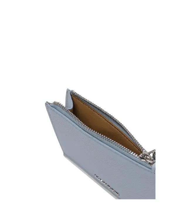 Alexander McQueen Logo Plaque Zipped Wallet