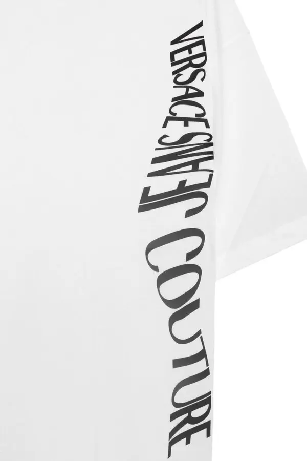 Versace Vertical-logo T-shirt