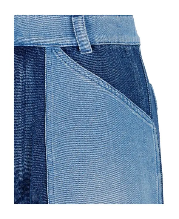 Etro Patchwork Logo-embossed Straight-leg Jeans