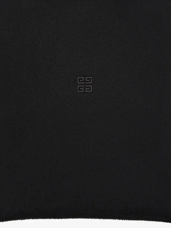 Givenchy Cropped Cotton Hoodie With 4g Logo
