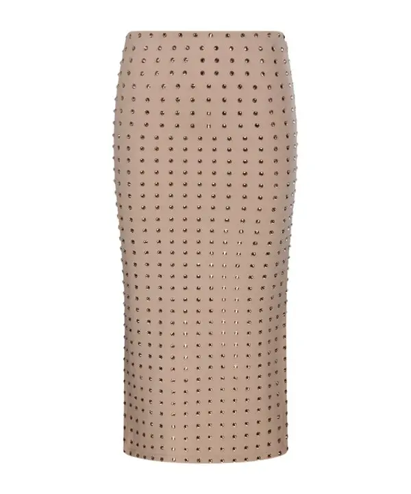Sportmax Embellished Midi Skirt With Side Slits