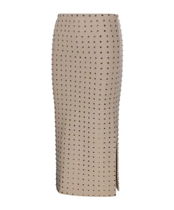 Sportmax Embellished Midi Skirt With Side Slits