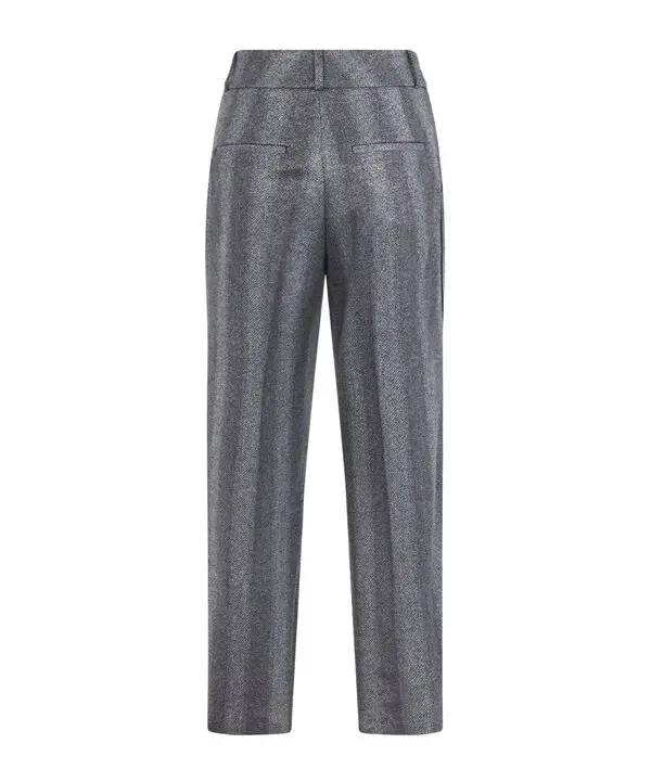 Peserico High-waist Tailored Pants - Gray