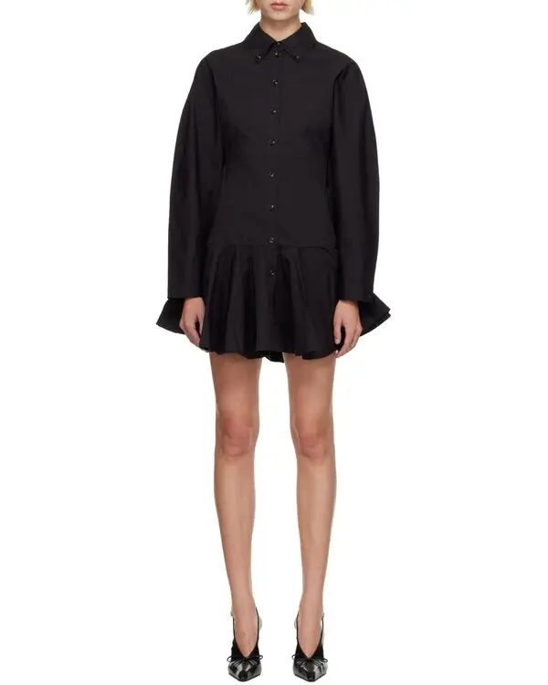 GANNI Shirt Dress With Button Fastening