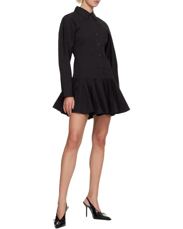 GANNI Shirt Dress With Button Fastening