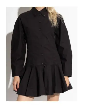 GANNI Shirt Dress With Button Fastening