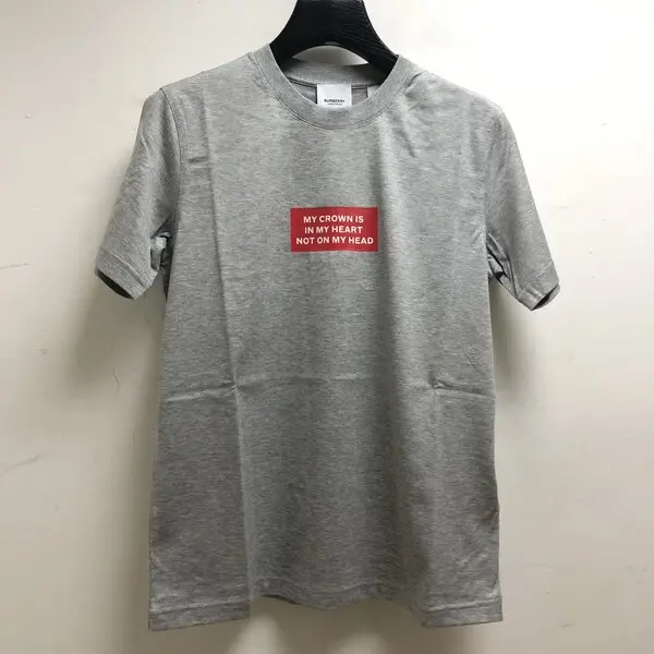 Burberry Montage Printed T-shirt - Gray