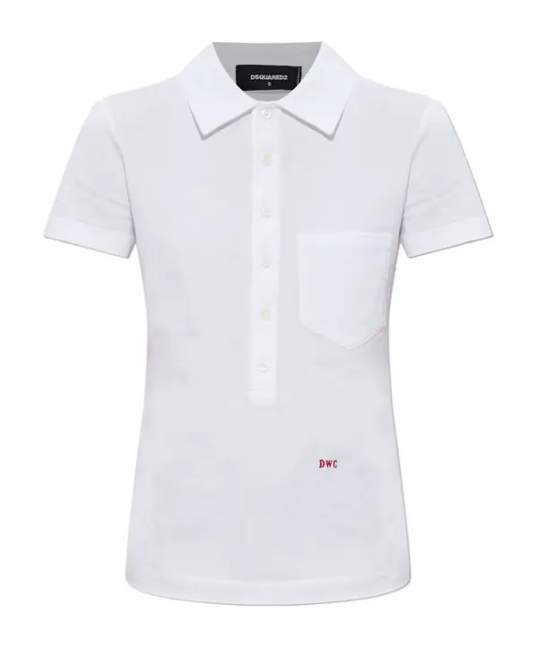 Dsquared2 Short Sleeve Pocket Detail Polo Shirt