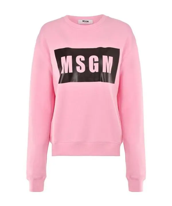 MSGM Logo Printed Sweatshirt - Pink