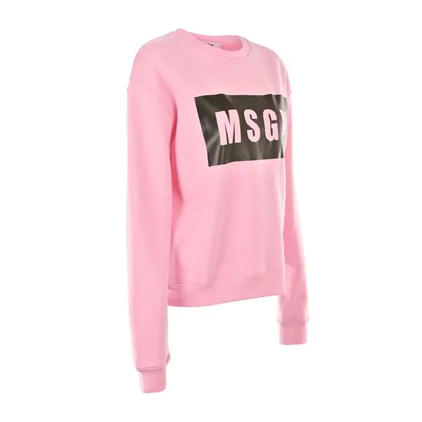 MSGM Logo Printed Sweatshirt - Pink