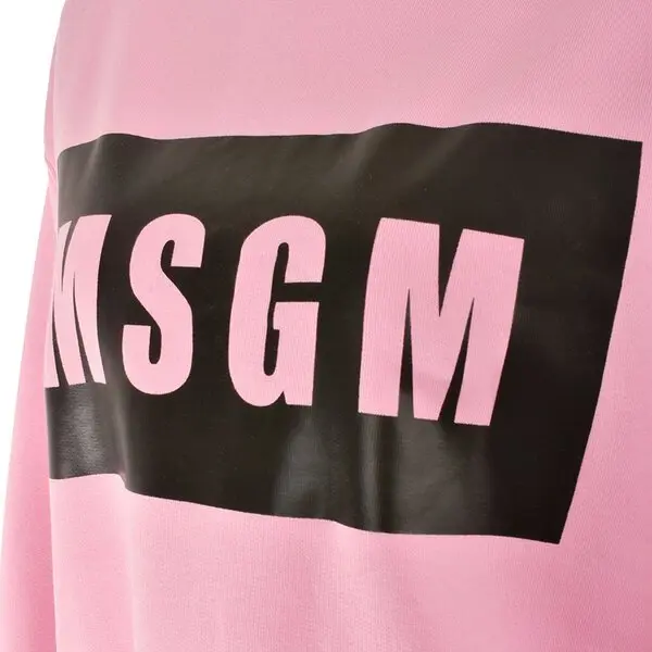 MSGM Logo Printed Sweatshirt - Pink