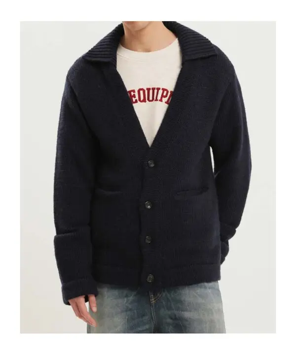 1989 STUDIO Ribbed Pocket Cardigan Sweater
