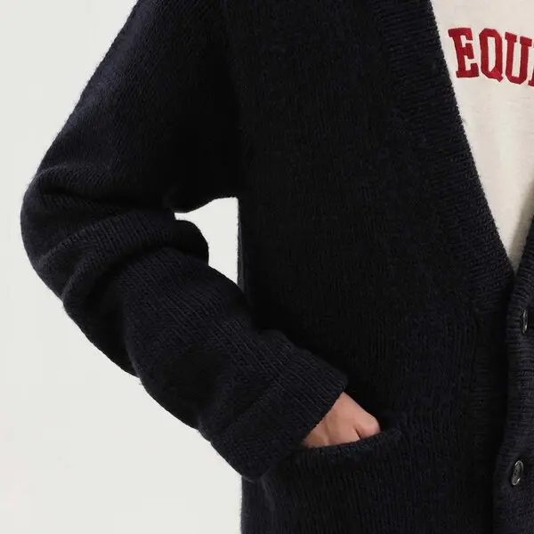 1989 STUDIO Ribbed Pocket Cardigan Sweater