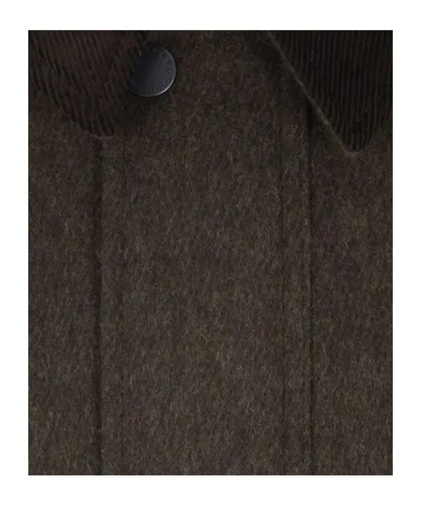 Barbour Collared Button-front Jacket With Flap Pockets