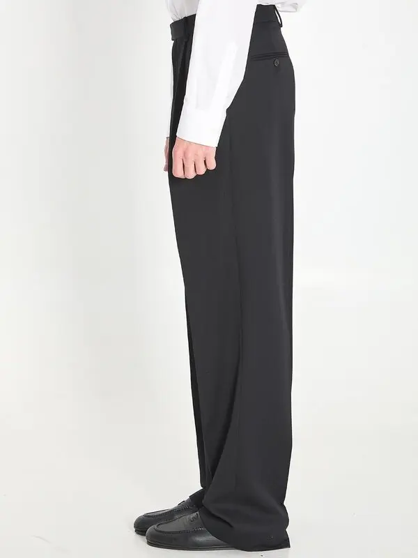 Celine Diagonal Wool Jazz Trousers