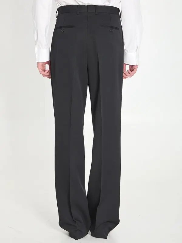 Celine Diagonal Wool Jazz Trousers