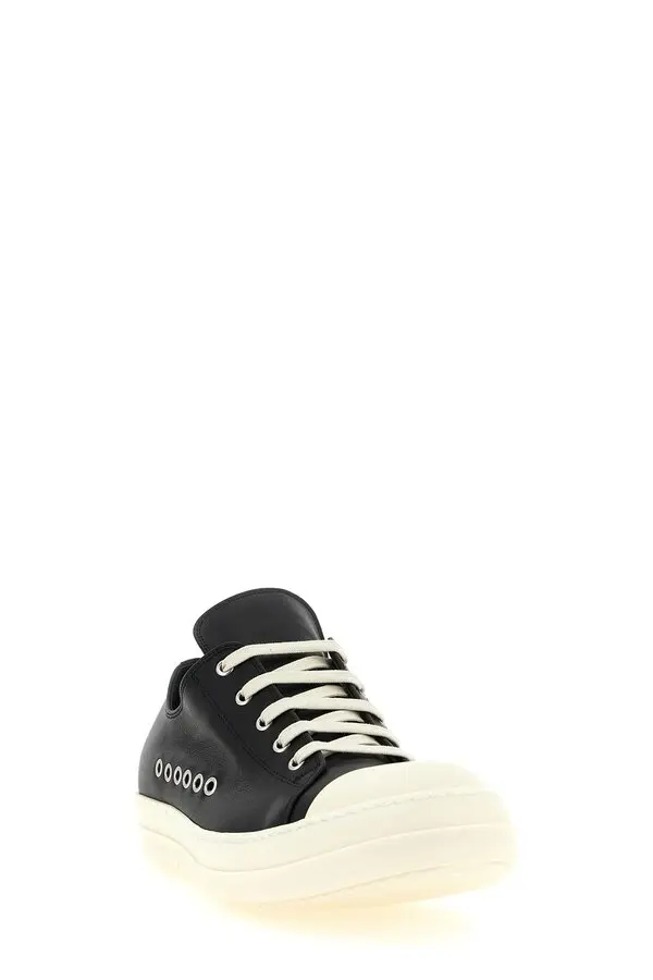 Rick Owens Eyelet Low-top Sneakers - Black