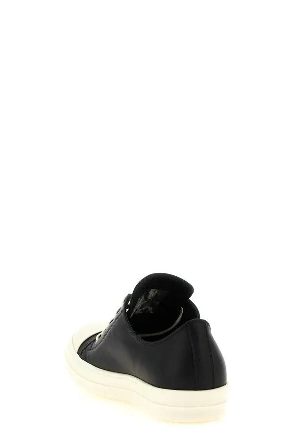 Rick Owens Eyelet Low-top Sneakers - Black
