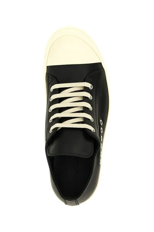 Rick Owens Eyelet Low-top Sneakers - Black