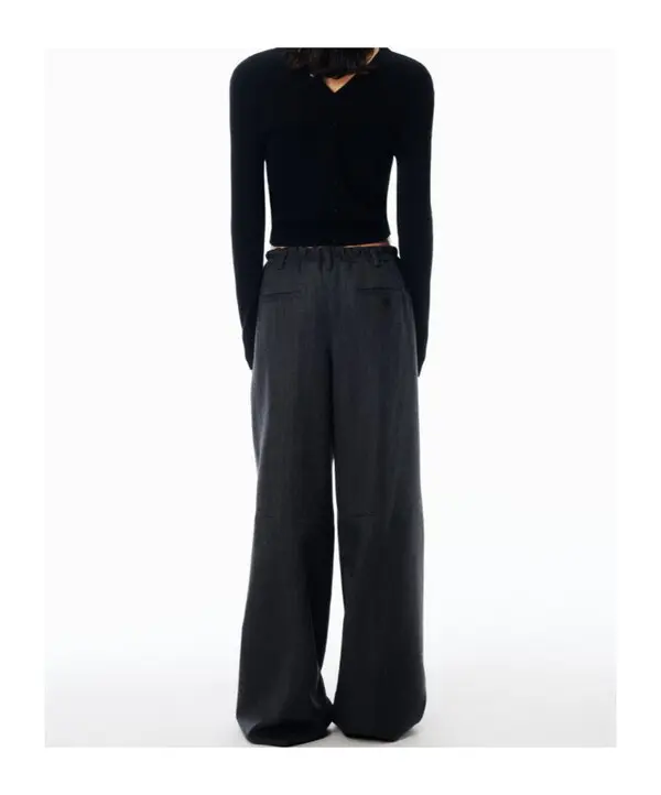 Alexander Wang Tailored Wide-leg Wool Twill Pants