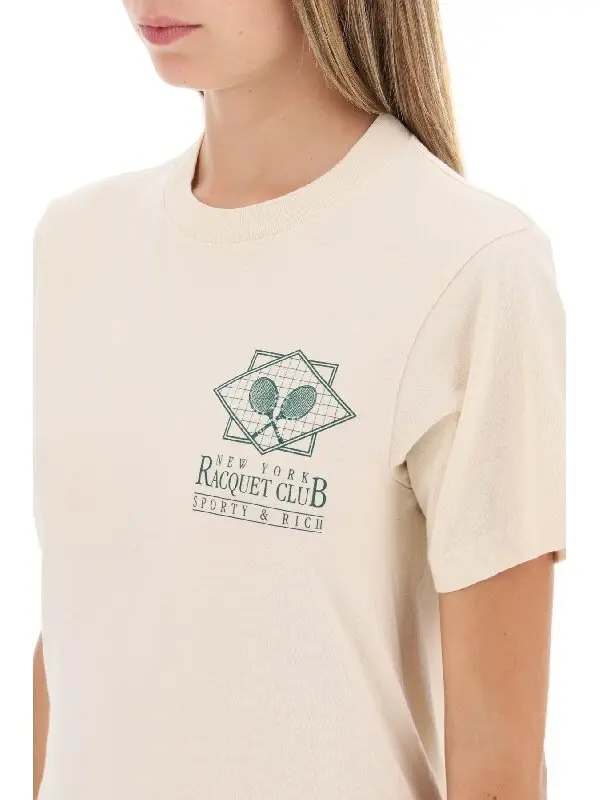 SPORTY  RICH Sporty & Rich Short Sleeve Crewneck T-shirt