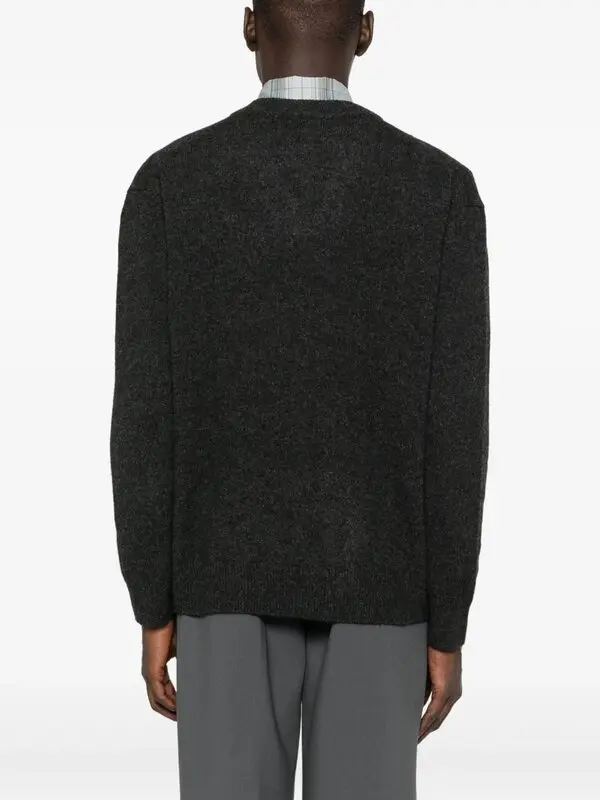 A.p.c. V-neck Wool Sweater - Black