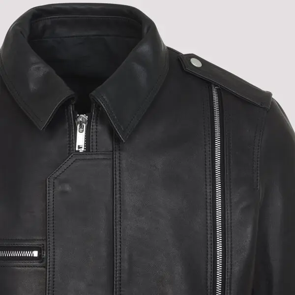 Rick Owens Vega Zipped Leather Jacket