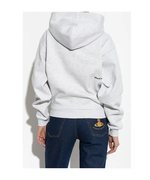 Coperni Long Sleeve Hooded Sweatshirt With Graphic Print