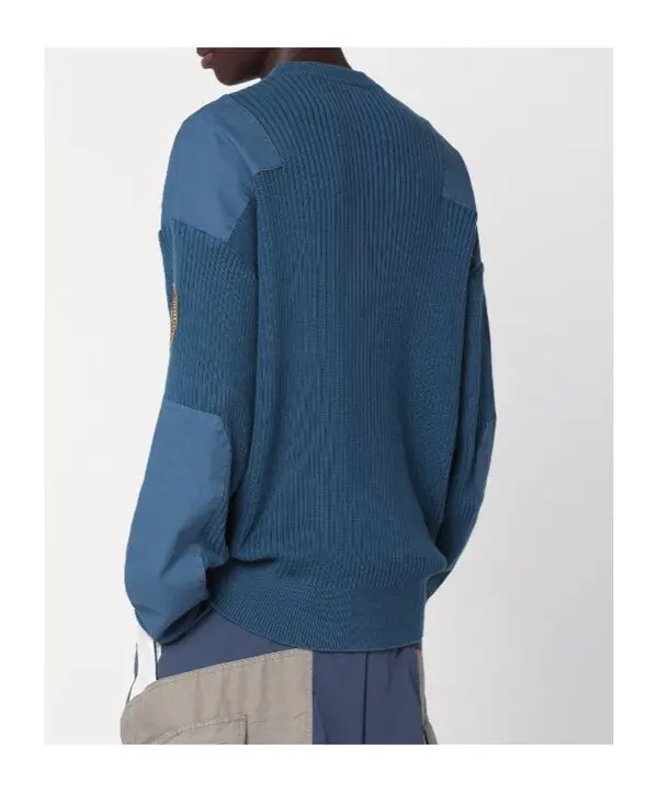 Balenciaga Knitted Jumper With Cuff Badge