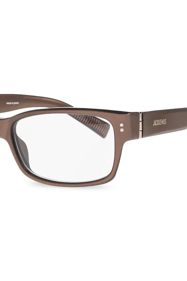 Jacquemus Rectangle Frame Eyeglasses - White