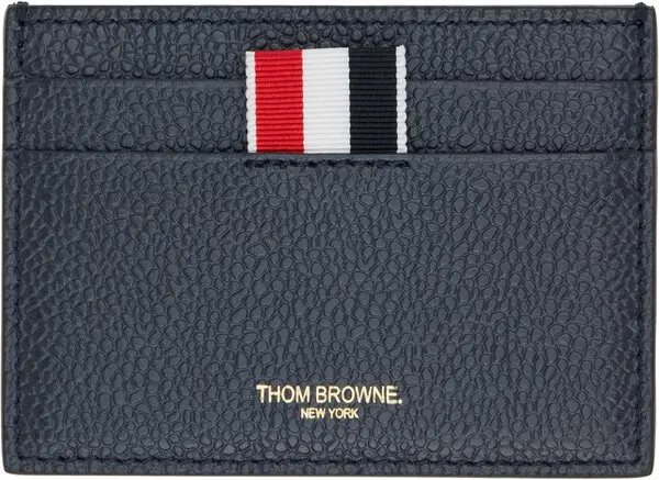 Thom Browne 4-bar Stripe Card Holder - Black