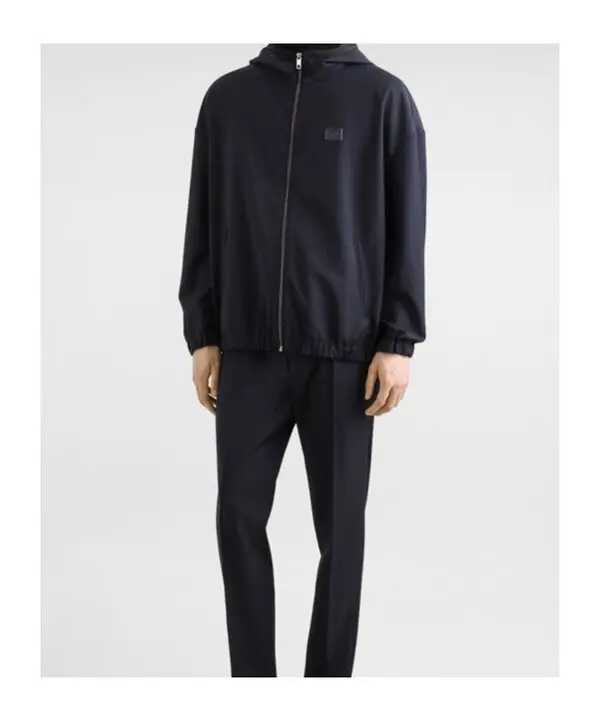 Dolce & Gabbana Logo Tag Hooded Jacket