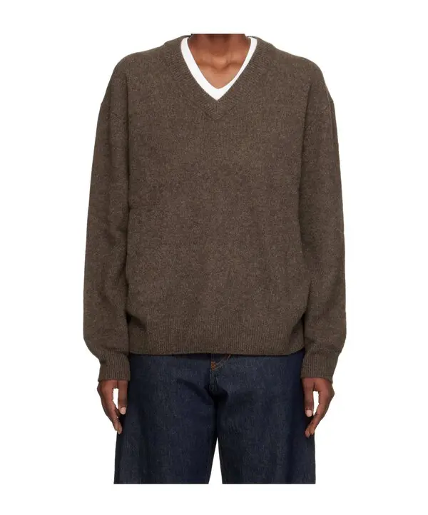 A.p.c. Dany V-neck Sweater - Maroon
