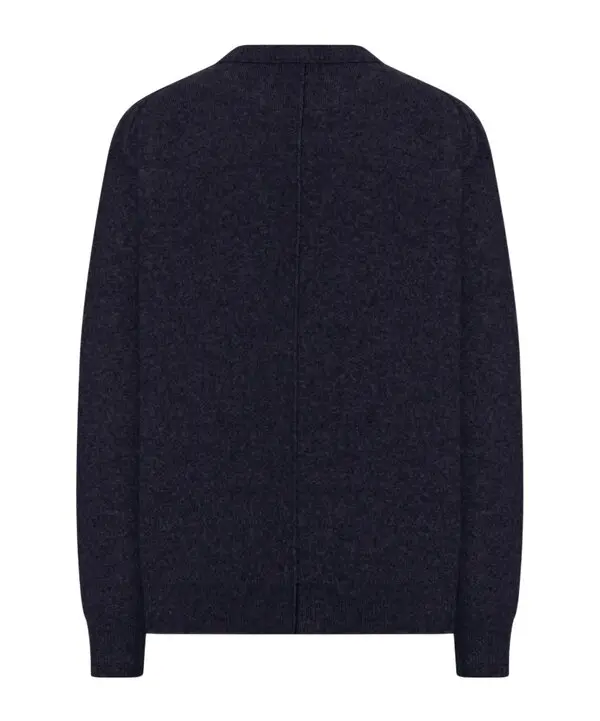 ROBERTO COLLINA Ribbed Crew Neck Sweater - Black