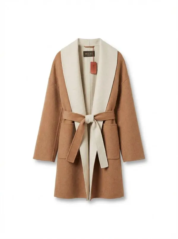 Loro Piana Long Sleeved Coat With Waist Straps