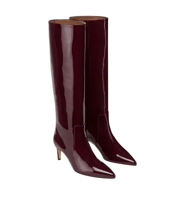 Paris Texas Pointed Toe Knee-high Stiletto Boots - Brown