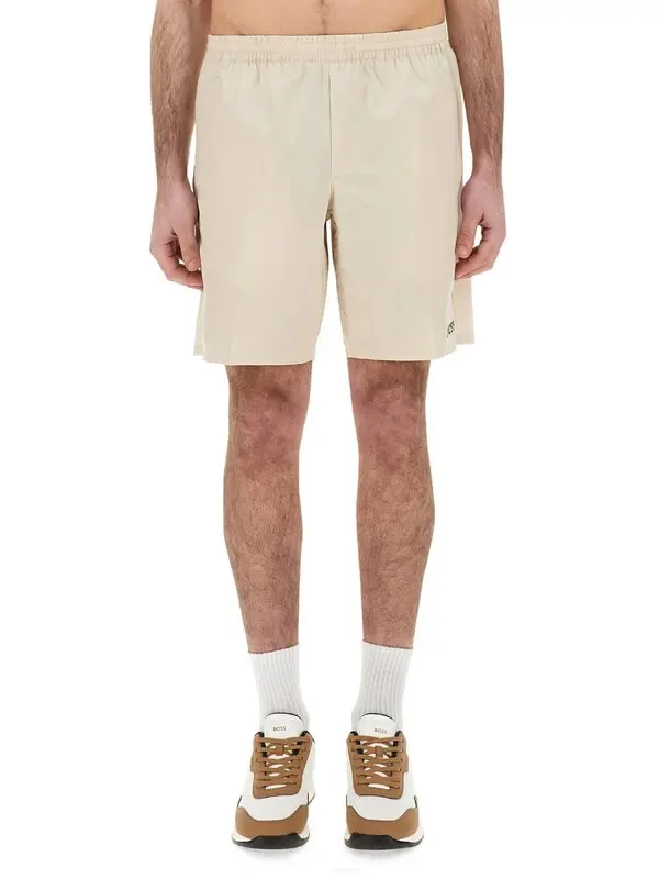 Hugo Boss Logo Print Track Shorts