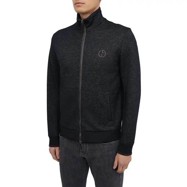 Giorgio Armani Vertical Collar Zip-up Cardigan