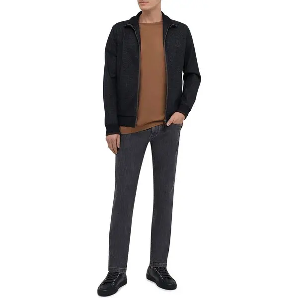 Giorgio Armani Vertical Collar Zip-up Cardigan